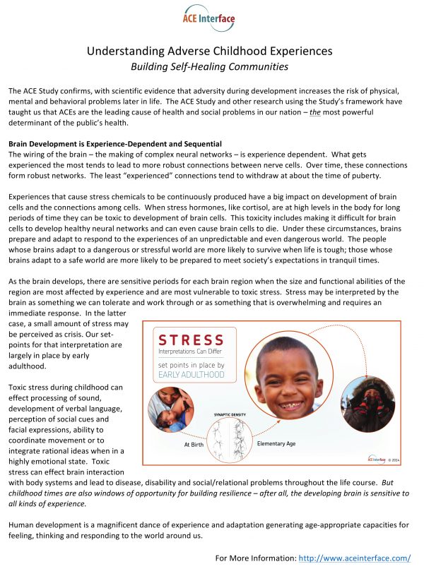 Resources About Adverse and Positive Childhood Experiences and Trauma ...